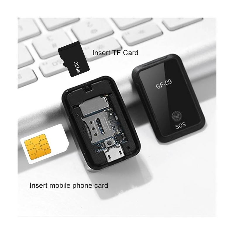 GF 09 mini tracker GPS de suivi et localisation intelligente